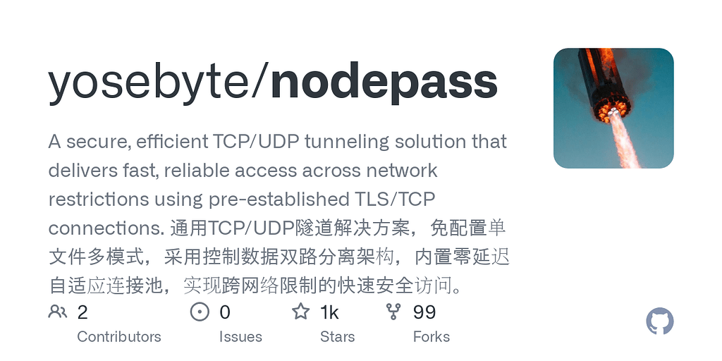 新工具来咯 nodepass - 技术交流 - ChonglangTV